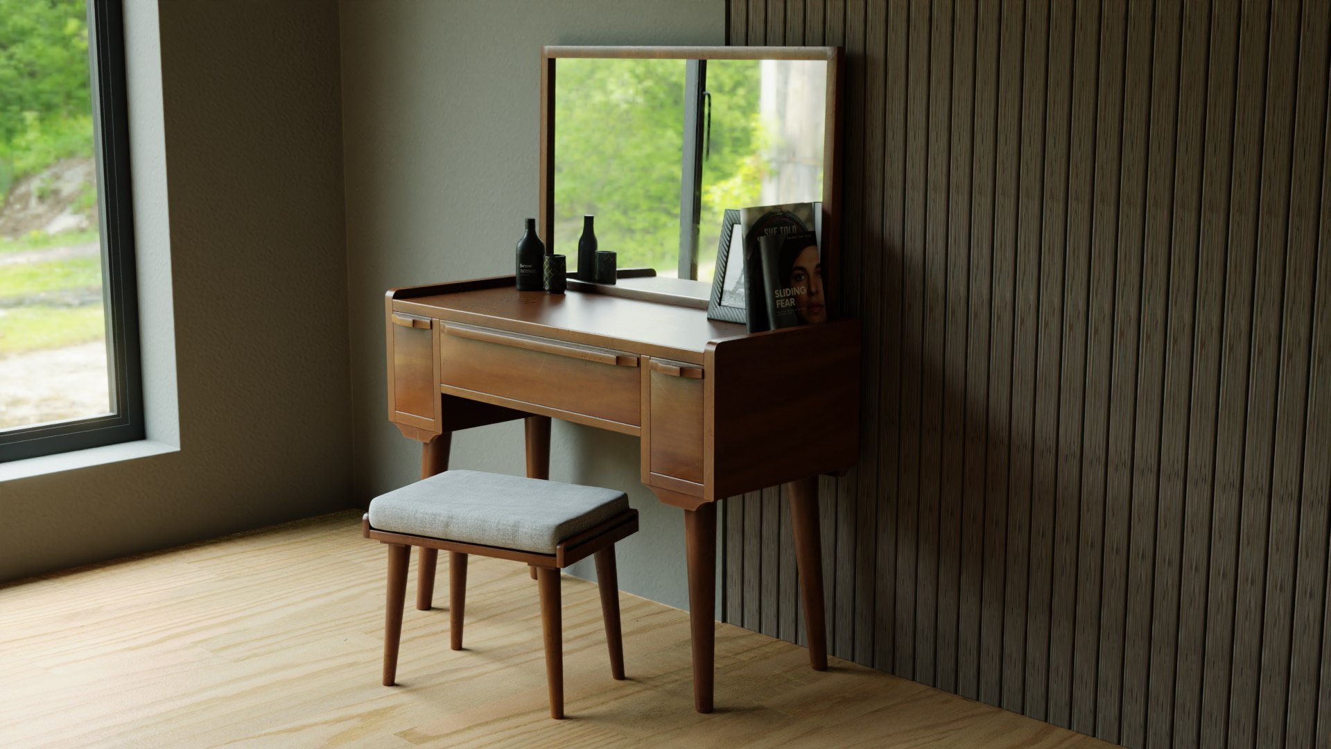 3D Vintage dressing table set - TurboSquid 1965609