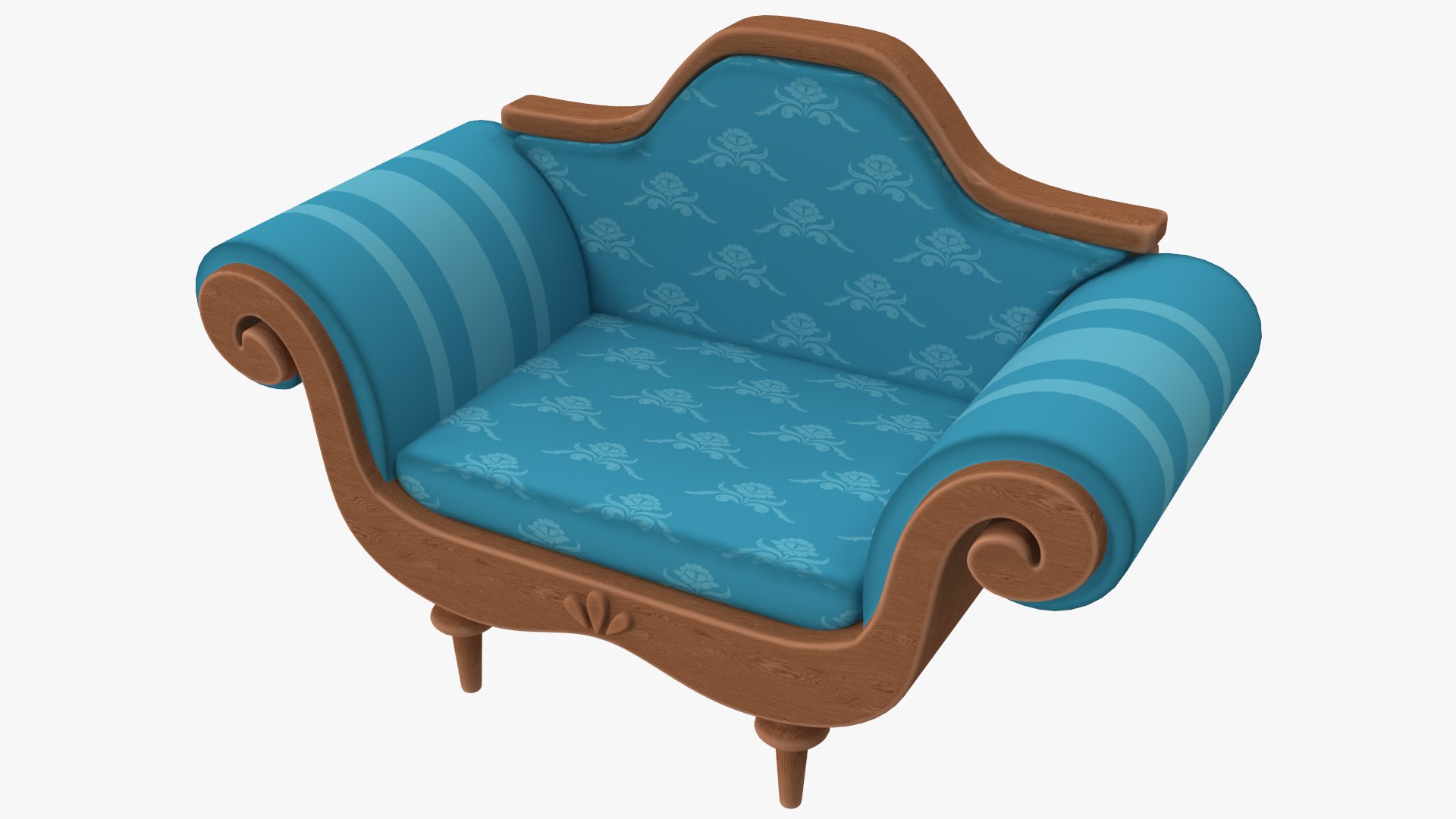 Cartoon Armchair 3D Model - TurboSquid 2336118