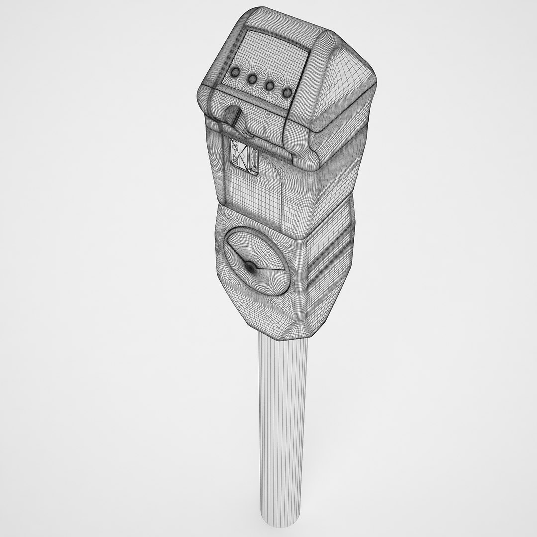 La Parking Meter 3d Model