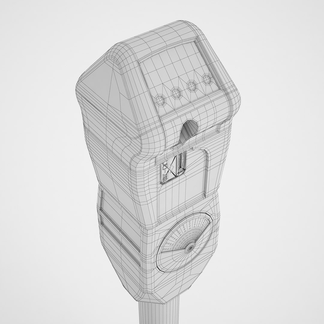 La Parking Meter 3d Model