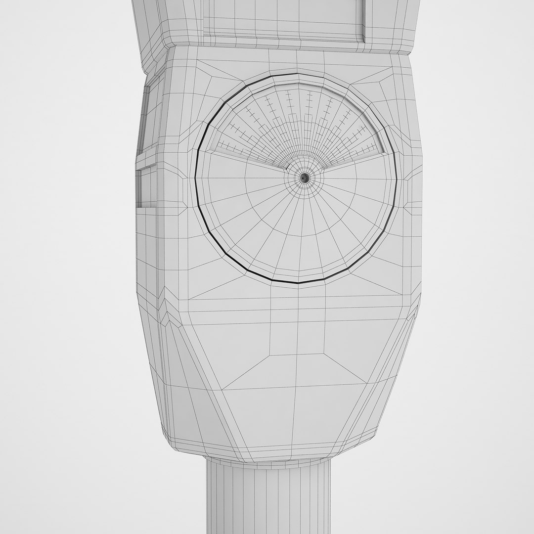 La Parking Meter 3d Model
