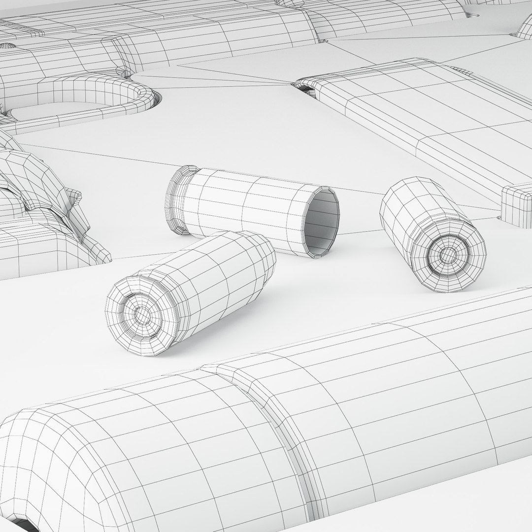 3d Model Amt Hardballer Silverballer