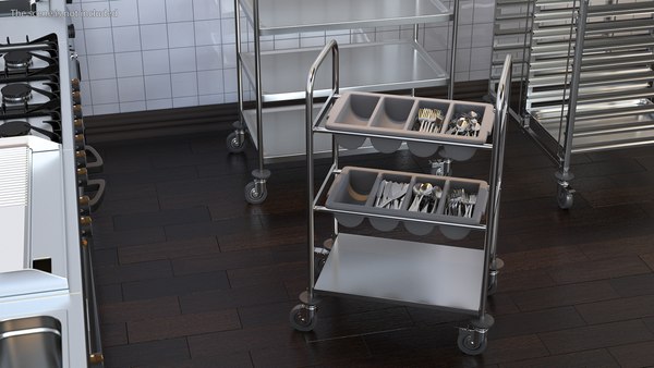 3D model tray cutlery trolley - TurboSquid 1682090