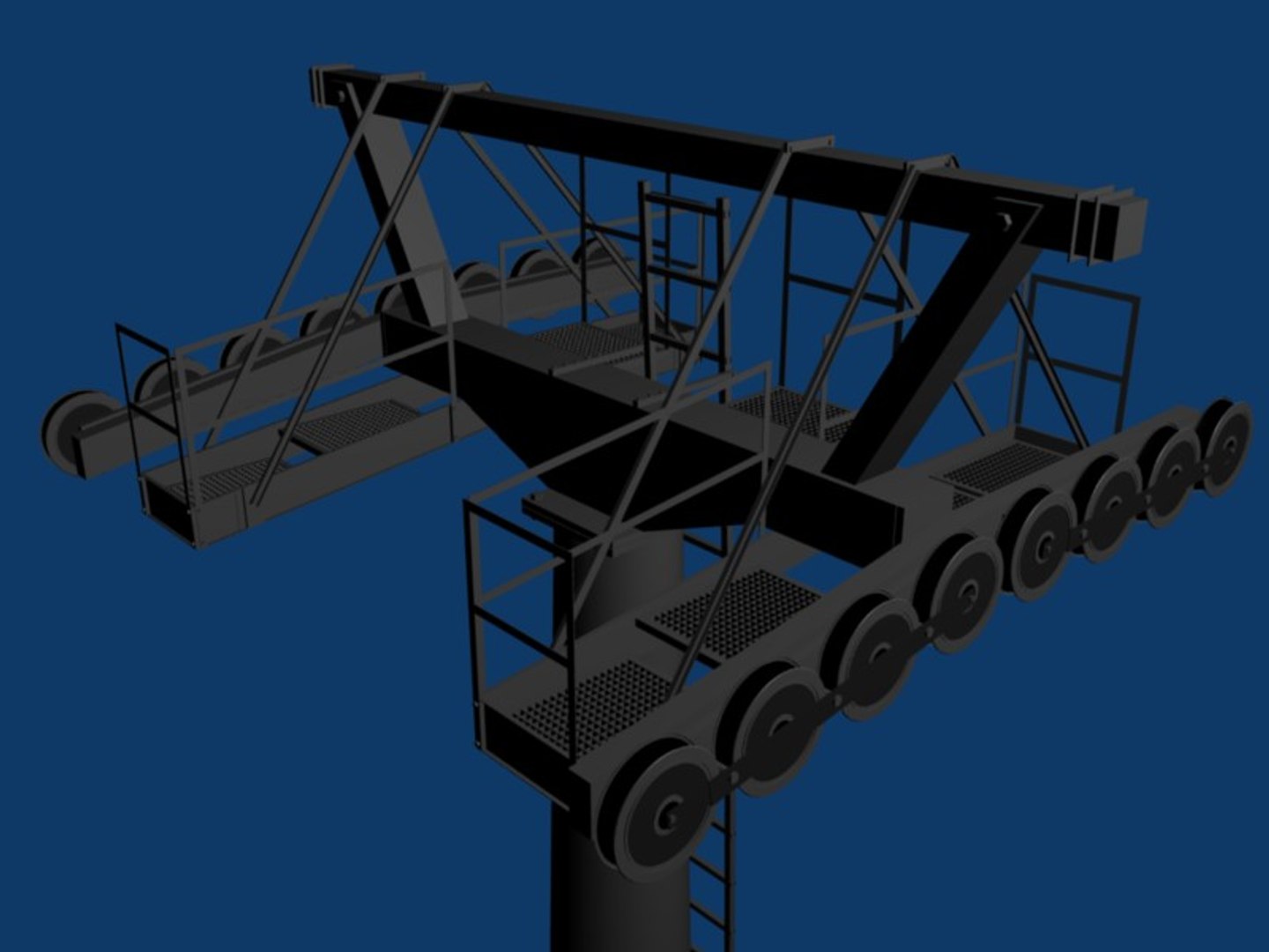 Cableway Cable Way 3d Model