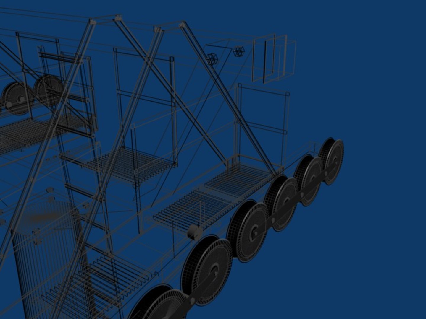 Cableway Cable Way 3d Model