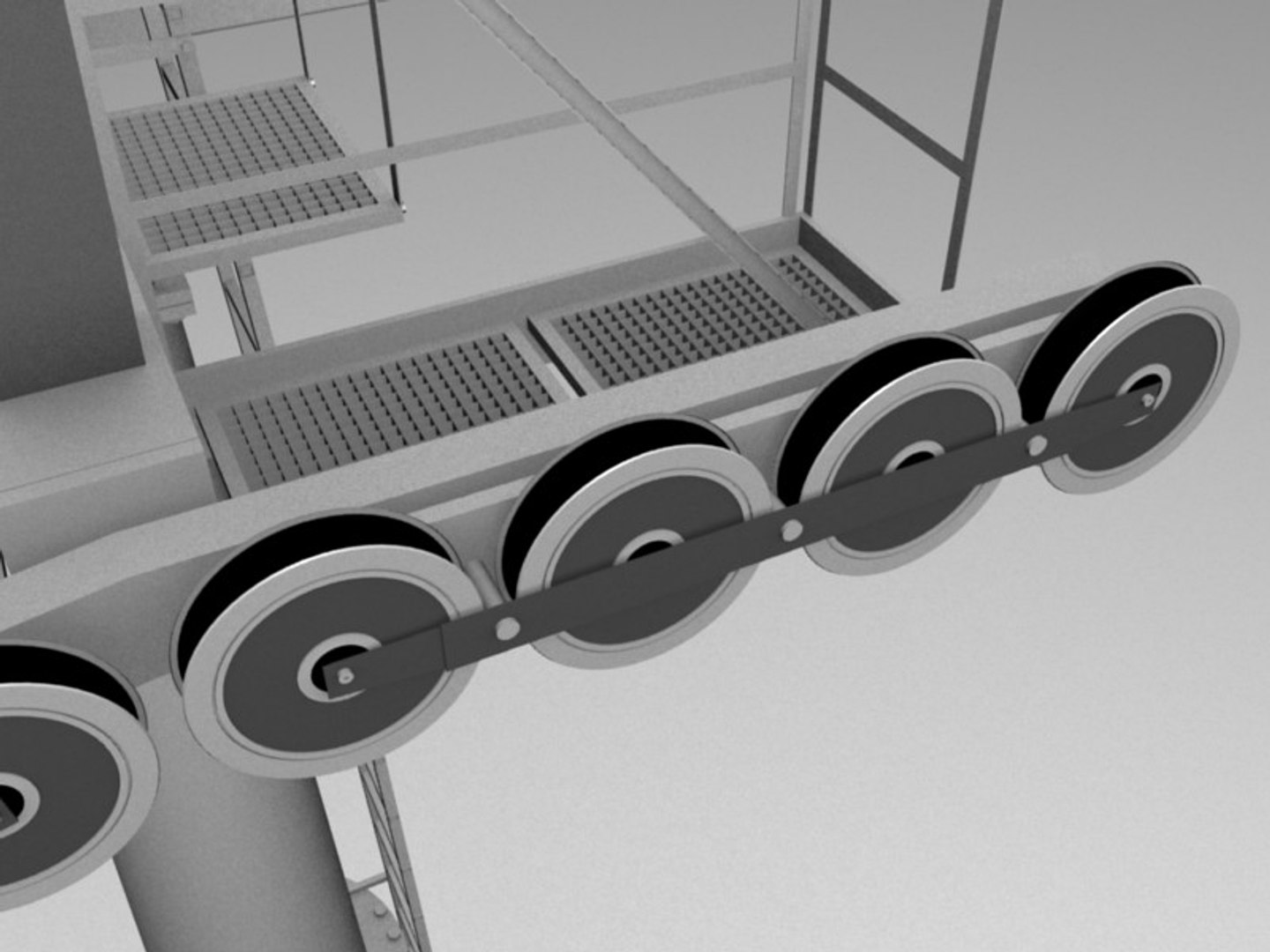 Cableway Cable Way 3d Model