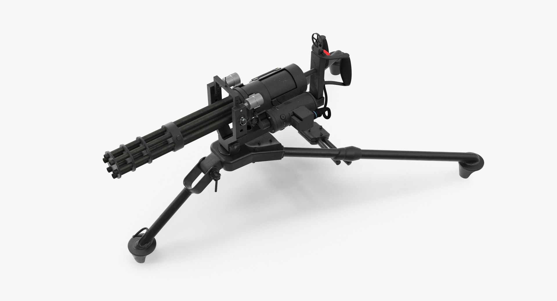 M134 Minigun Tripod Mounted 3D Model - TurboSquid 1247180
