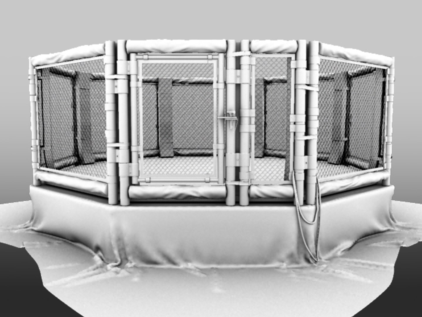 Cage Fight 3d Model