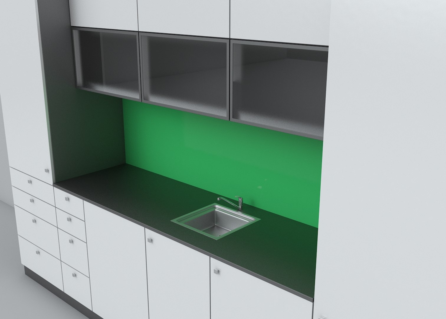 Simple Kitchen 3d Model
