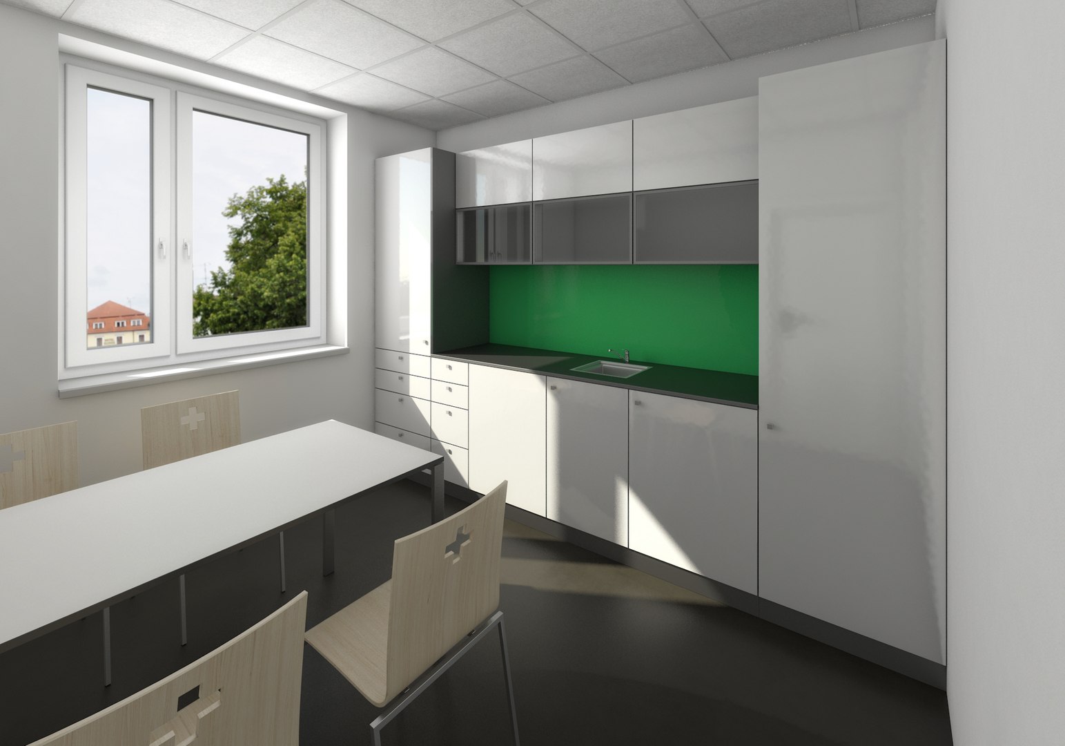 Simple Kitchen 3d Model