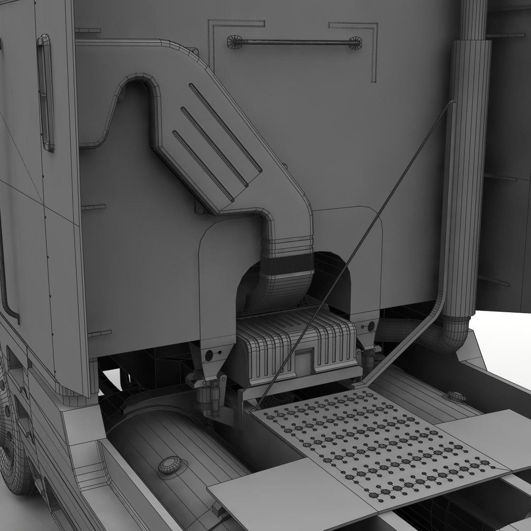 3d Model Freightliner Argosy Truck High-roof