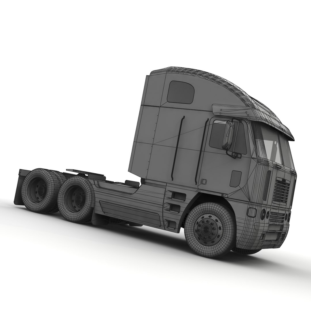 3d Model Freightliner Argosy Truck High-roof