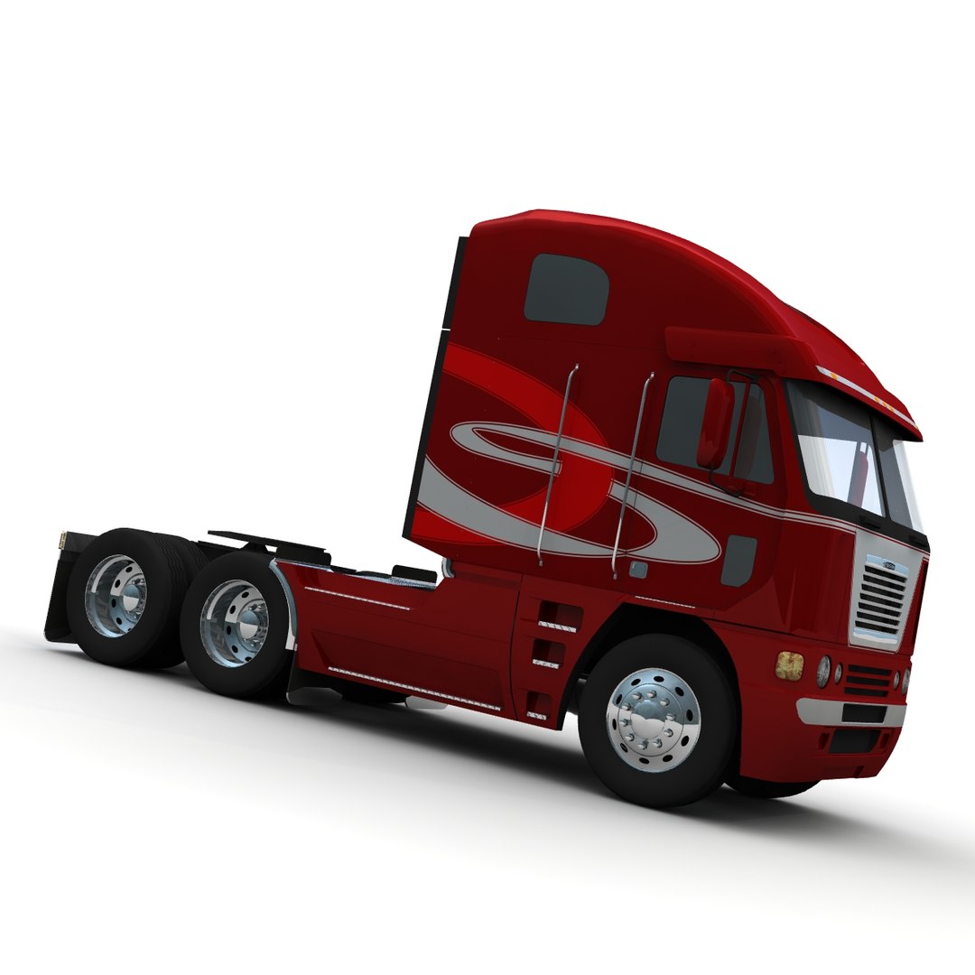 3d Model Freightliner Argosy Truck High-roof