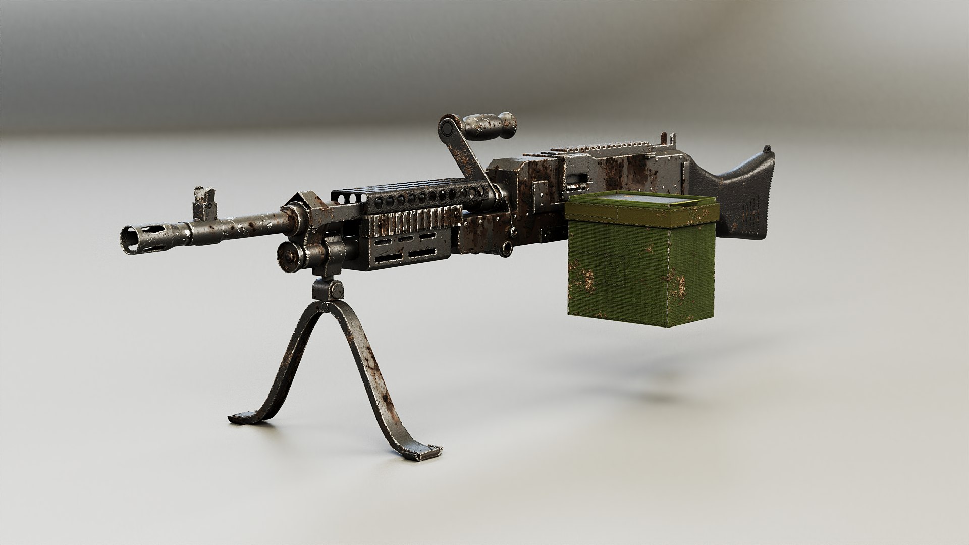 Used M240 Machine Gun 3D - TurboSquid 2322258