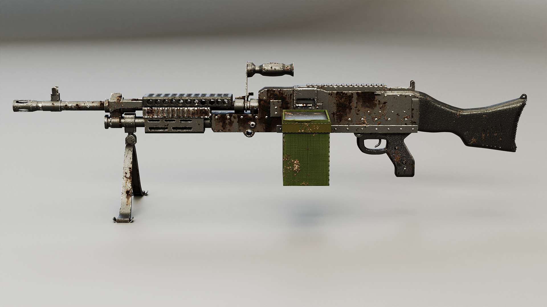 Used M240 Machine Gun 3D - TurboSquid 2322258