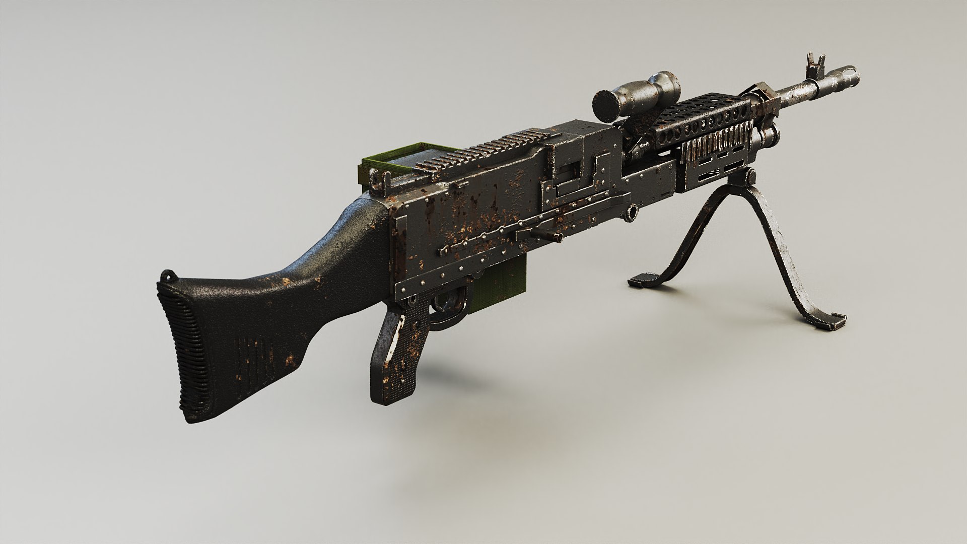 Used M240 Machine Gun 3D - TurboSquid 2322258