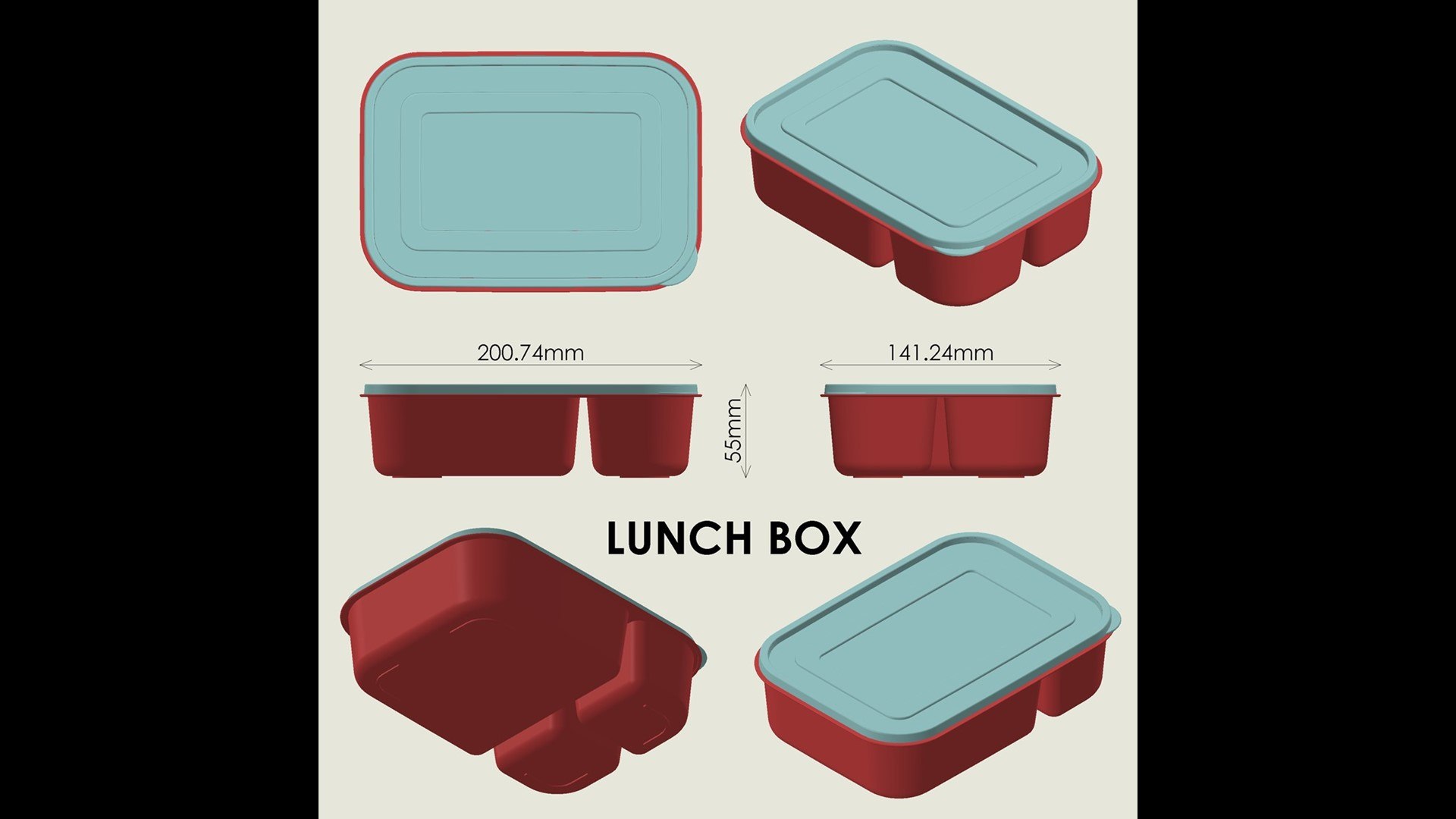 Lunch Box 3D - TurboSquid 2313581