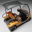 Golf Car Garia 3d Model