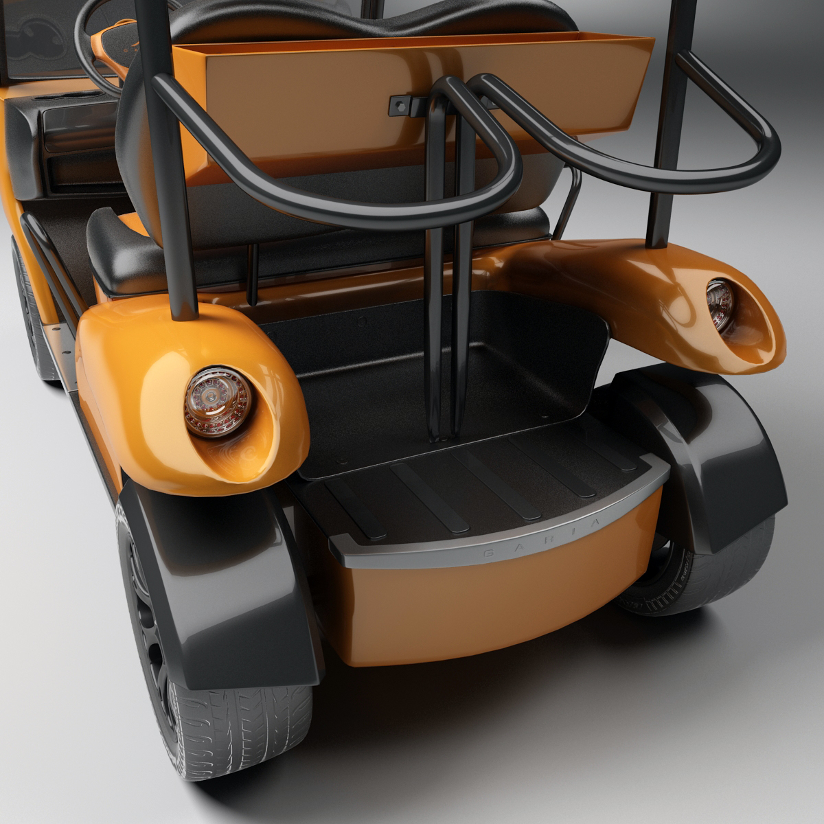 golf car garia 3d model