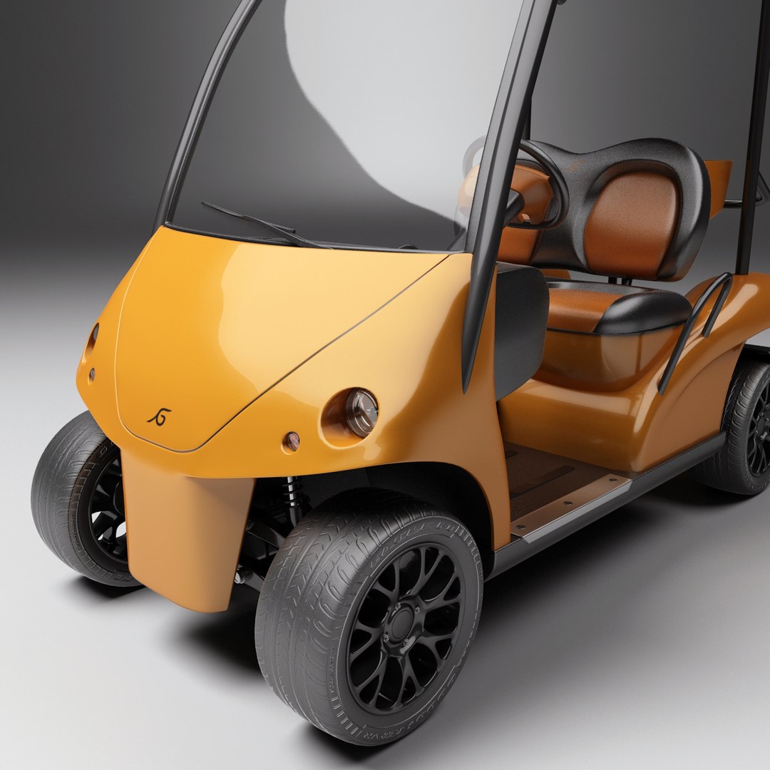 Golf Car Garia 3d Model