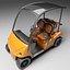 Golf Car Garia 3d Model