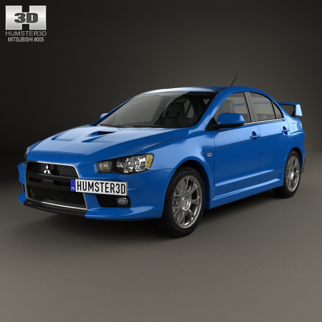 3d mitsubishi lancer evolution x model