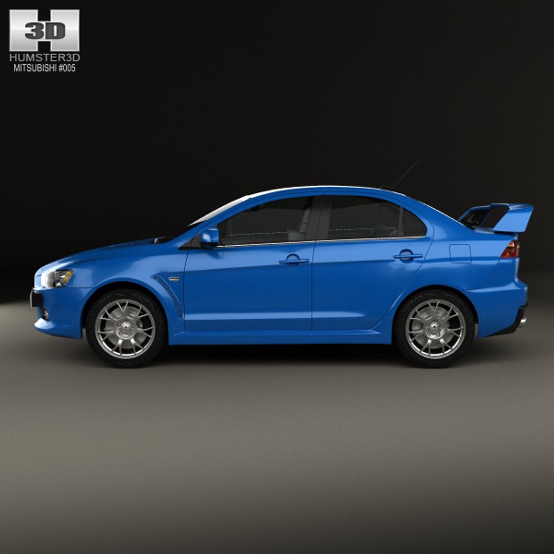 3d mitsubishi lancer evolution x model