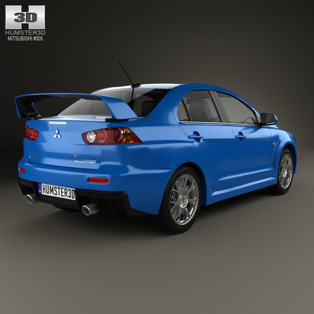 3d mitsubishi lancer evolution x model
