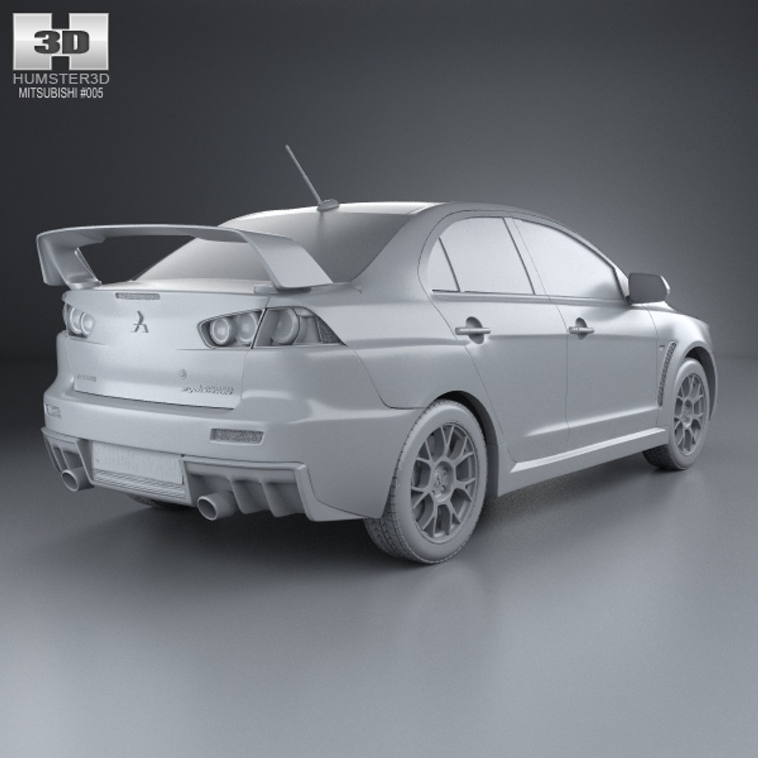 3d mitsubishi lancer evolution x model