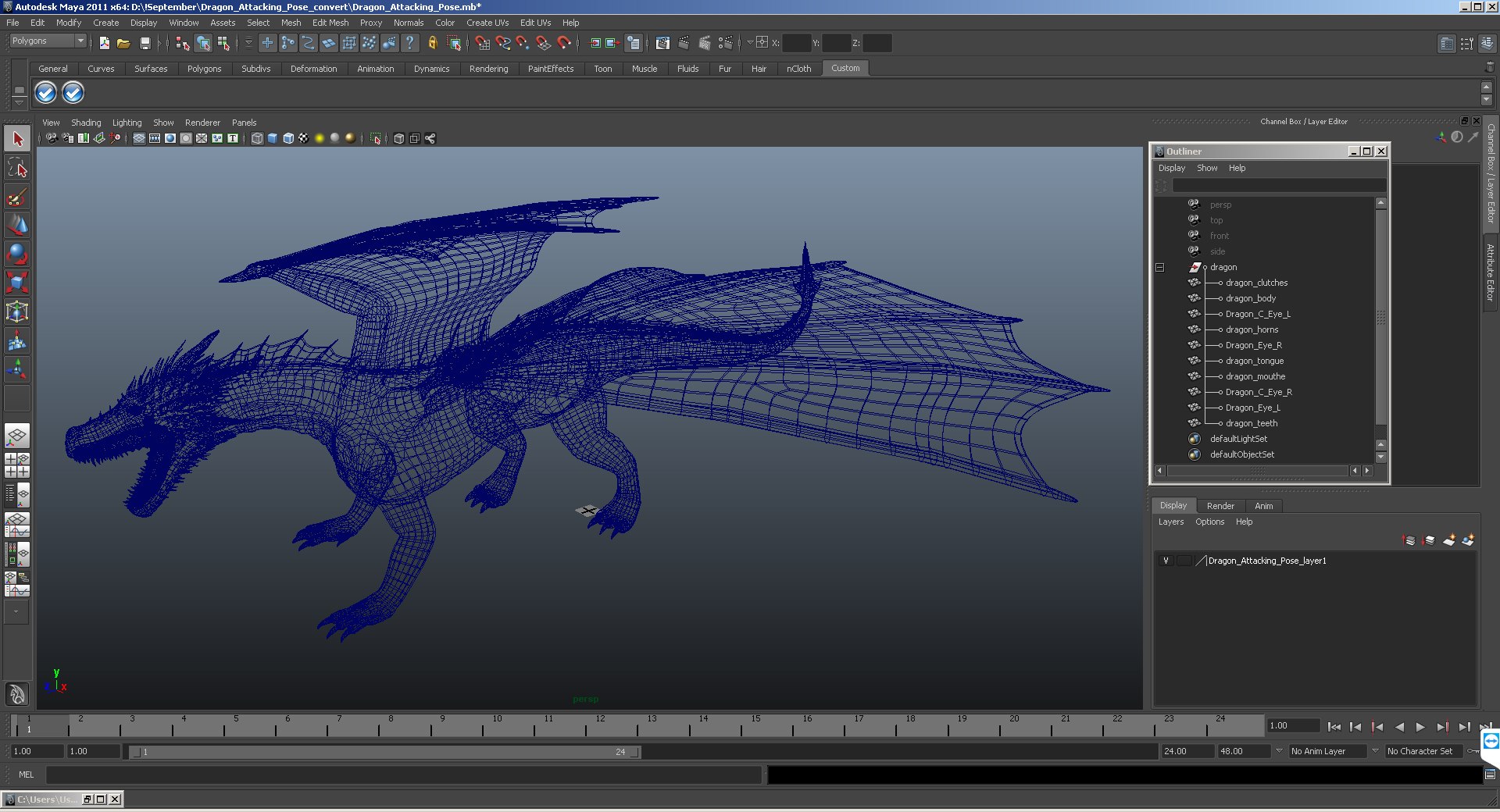 Dragon Attacking Pose 3D Model - TurboSquid 1330078