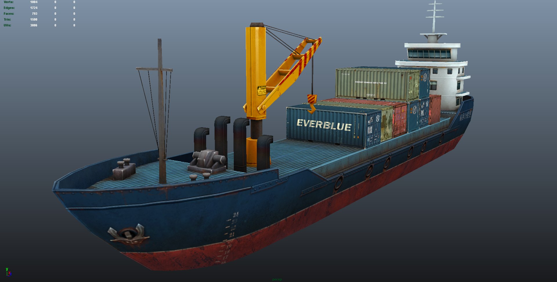 3d Cargo Ship - Model