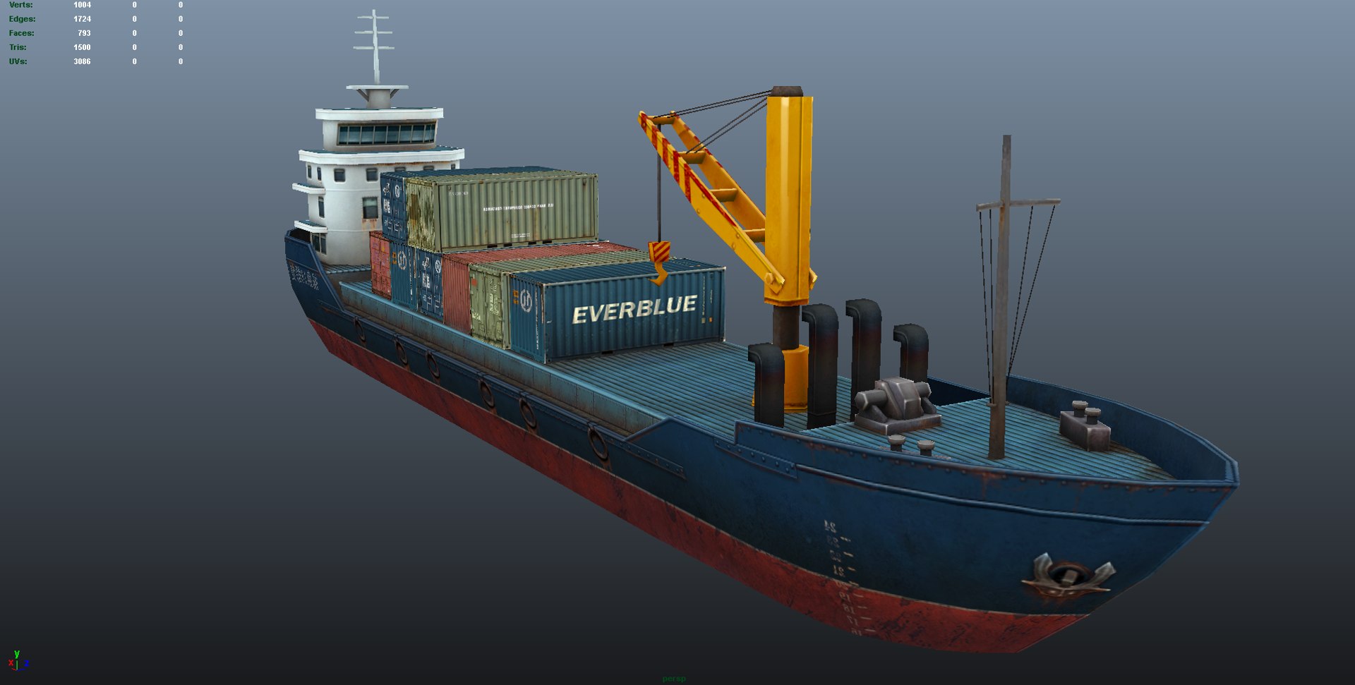 3d Cargo Ship - Model