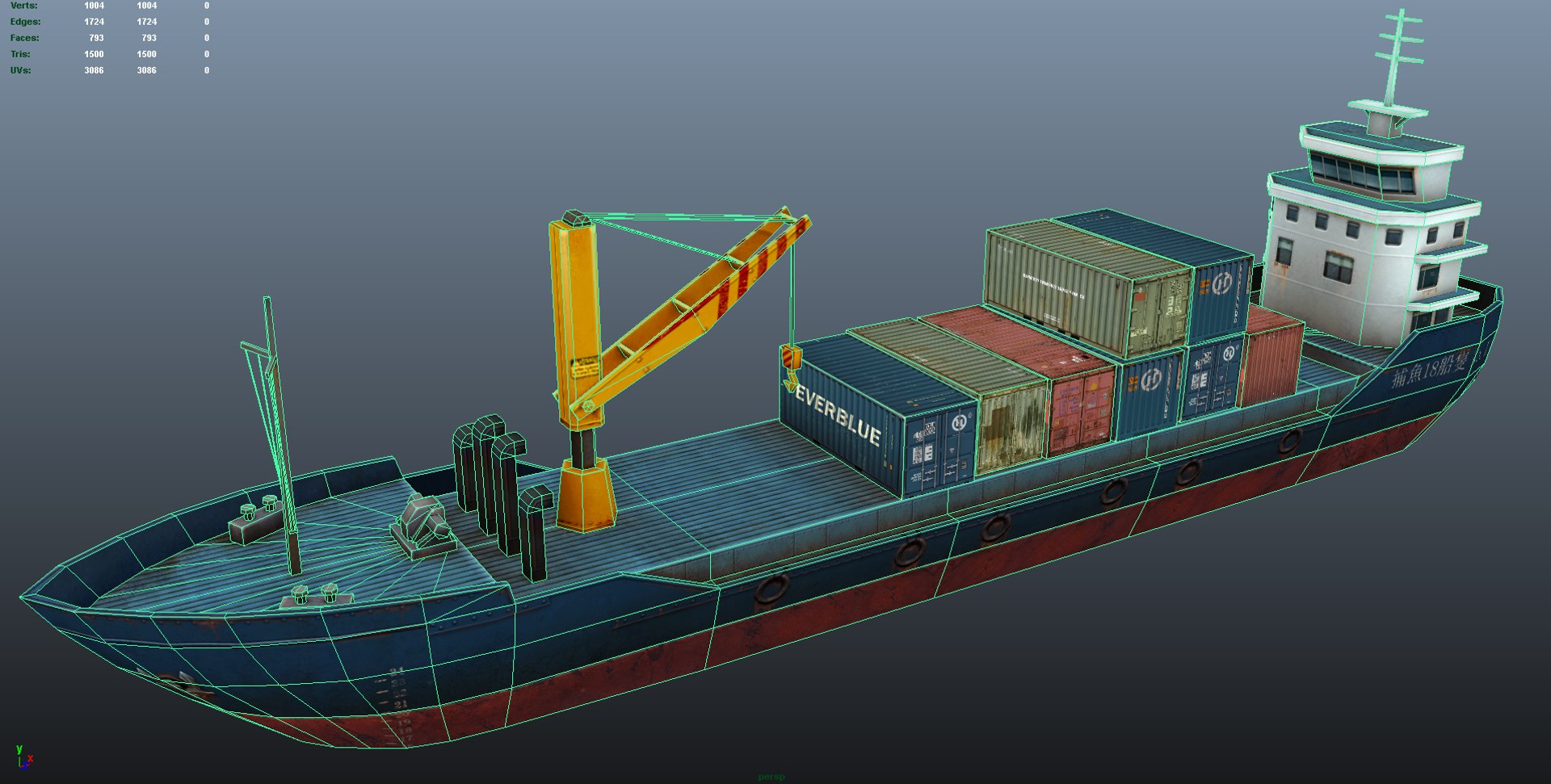3d Cargo Ship - Model
