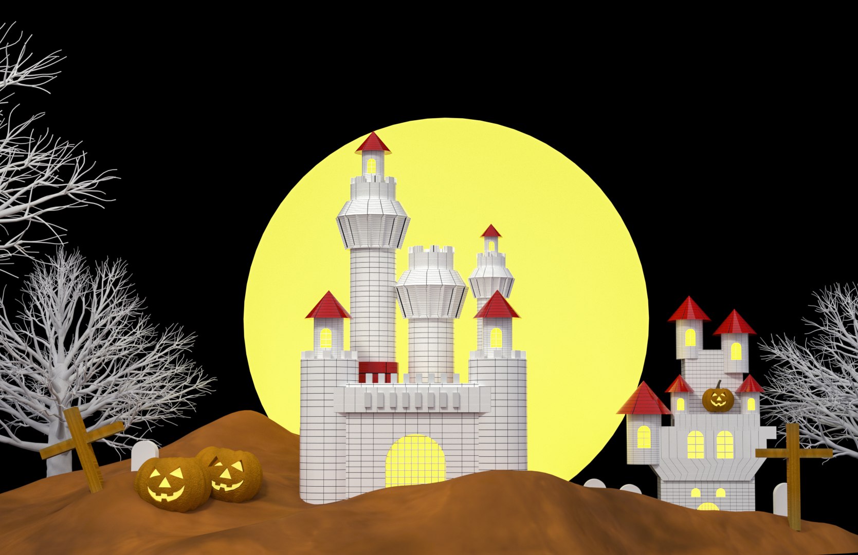 Haunted House 3D Model - TurboSquid 1796459