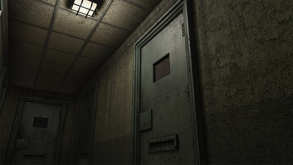 3D asylum corridor pbr materials model - TurboSquid 1353100