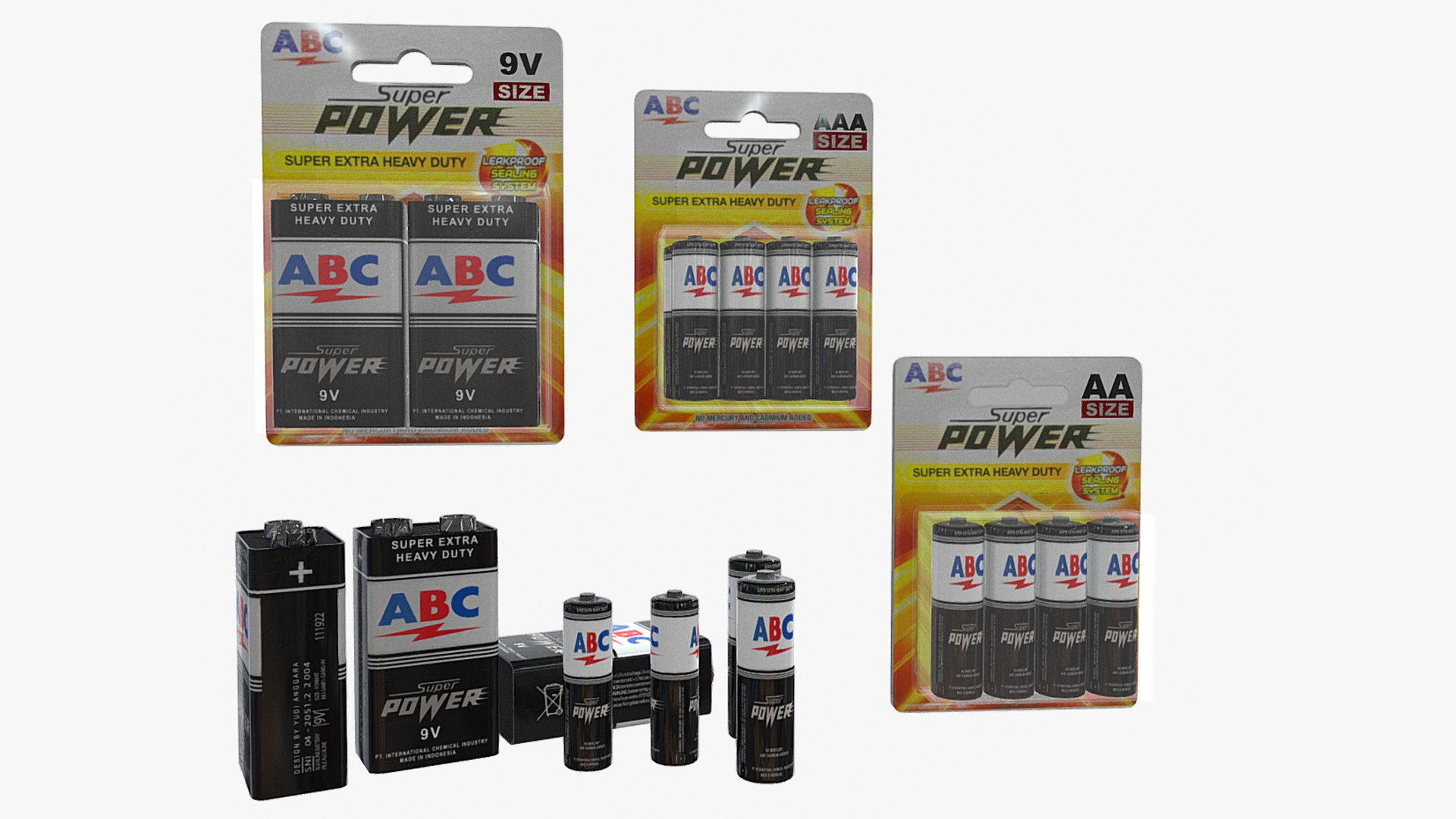 3D Battery ABC Pack Indonesia - TurboSquid 1990020