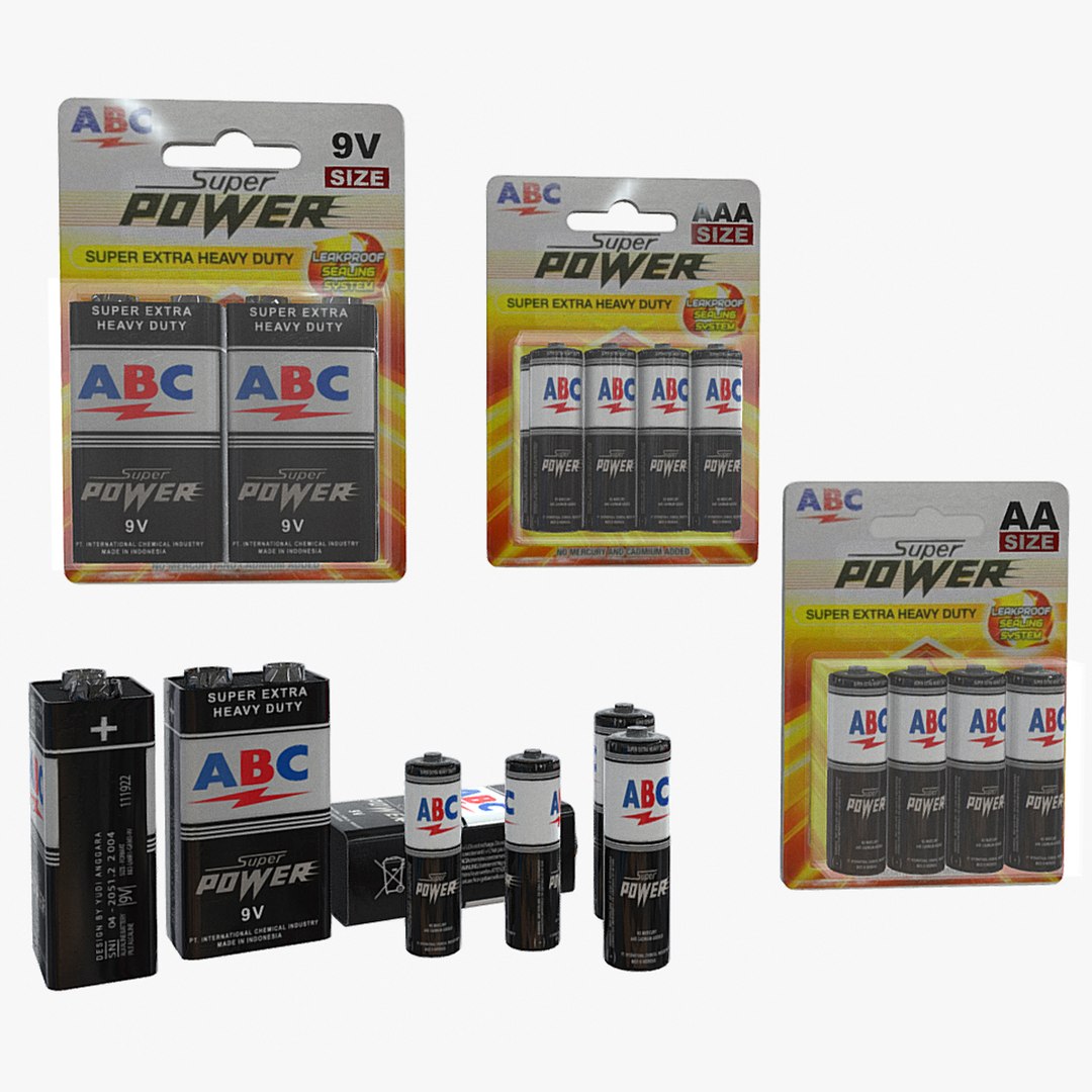 3D Battery ABC Pack Indonesia - TurboSquid 1990020