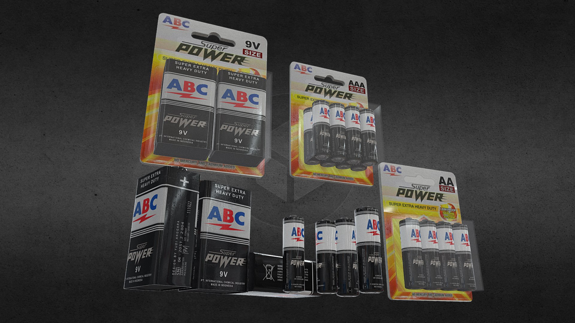 3D Battery ABC Pack Indonesia - TurboSquid 1990020
