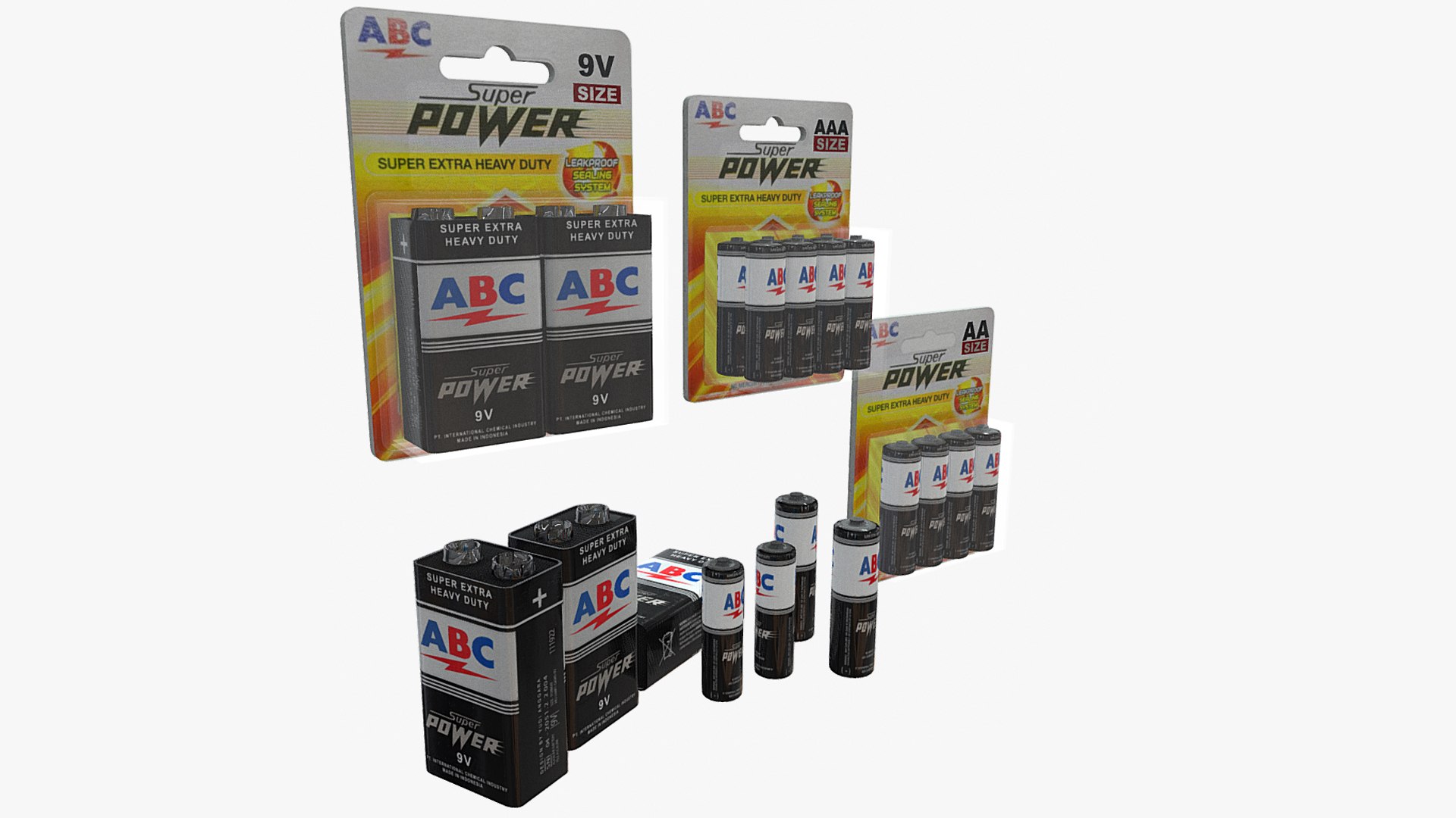 3D Battery ABC Pack Indonesia - TurboSquid 1990020