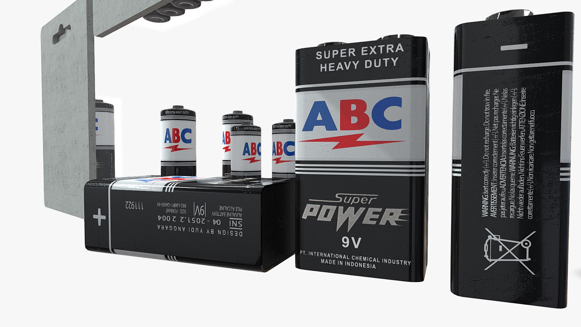 3D Battery ABC Pack Indonesia - TurboSquid 1990020