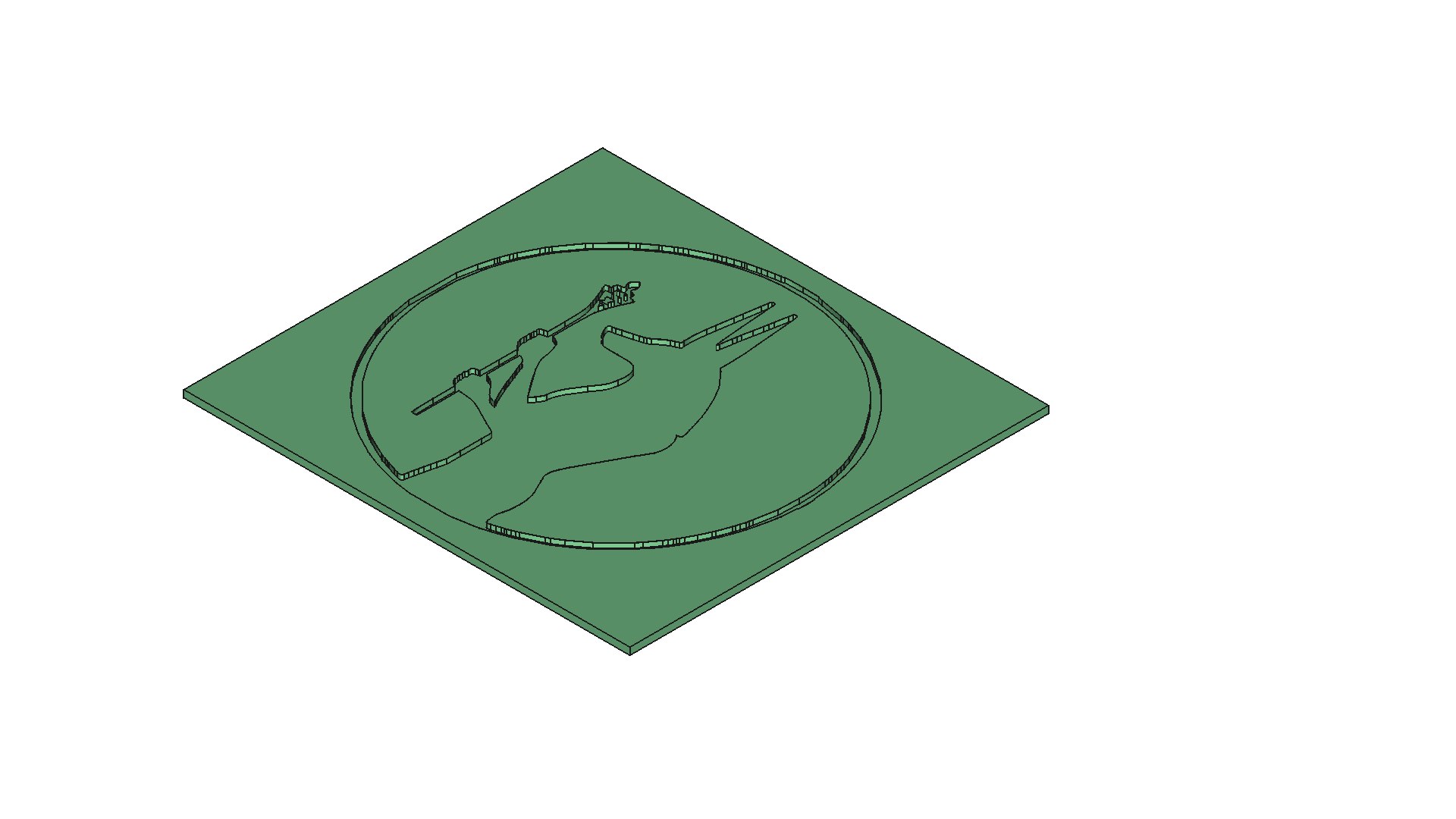 Modello 3D Stampo per cemento in gesso e resina raffigurante il dio ...