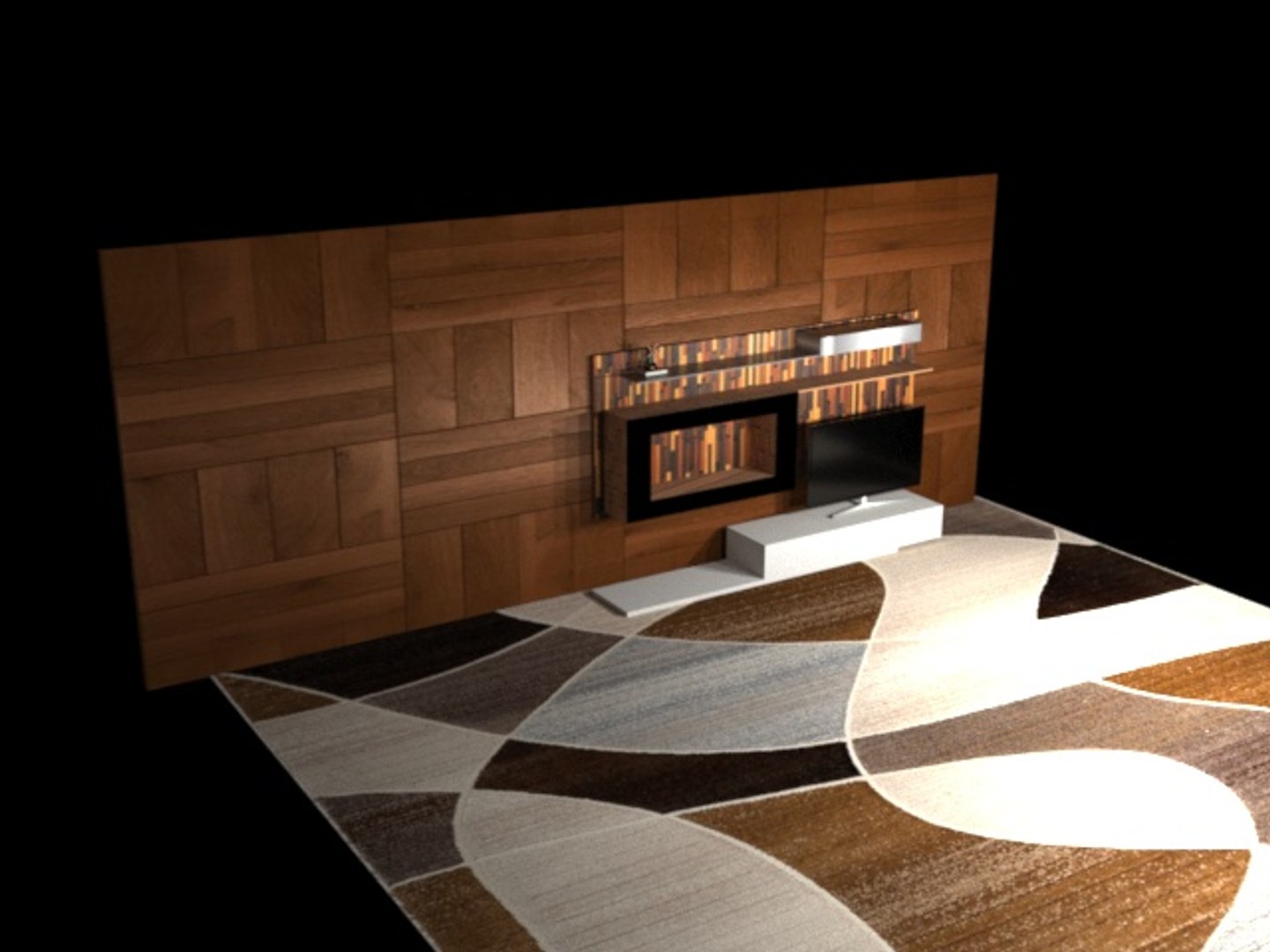 Tv Cabinet Carpet 3D Model - TurboSquid 1379809