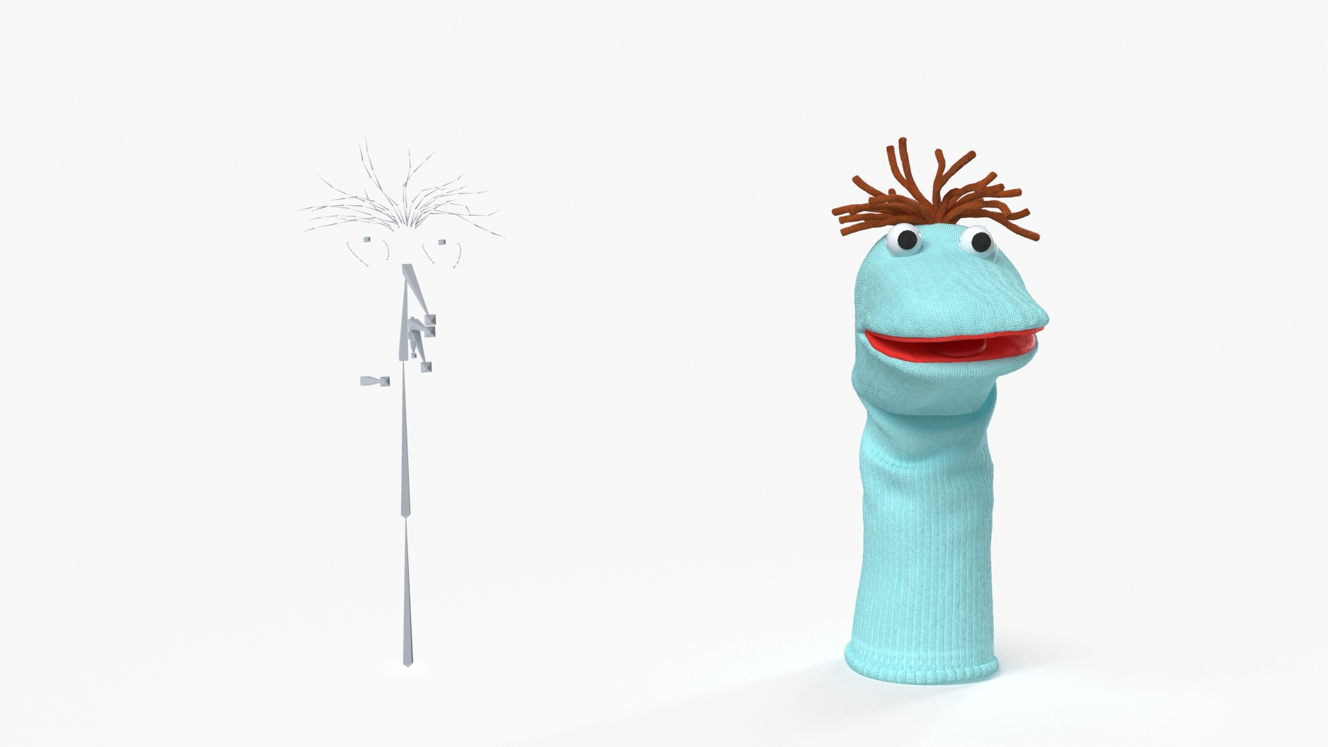 Sock Puppet Boy Blue Rigged 3D Model - TurboSquid 2270729