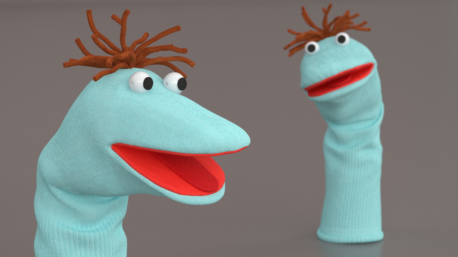 Sock Puppet Boy Blue Rigged 3D Model - TurboSquid 2270729