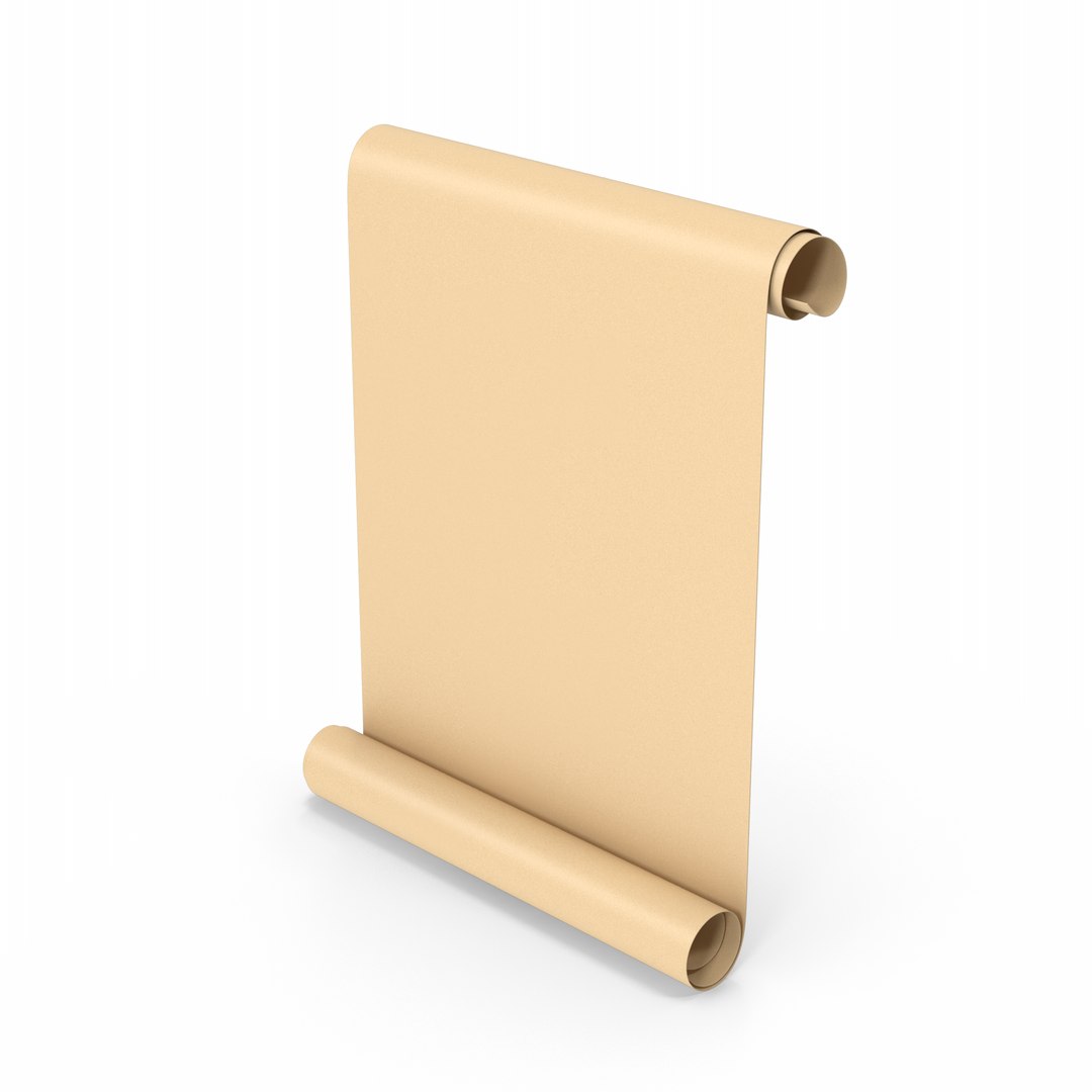 Scroll Paper 3D - TurboSquid 2047703