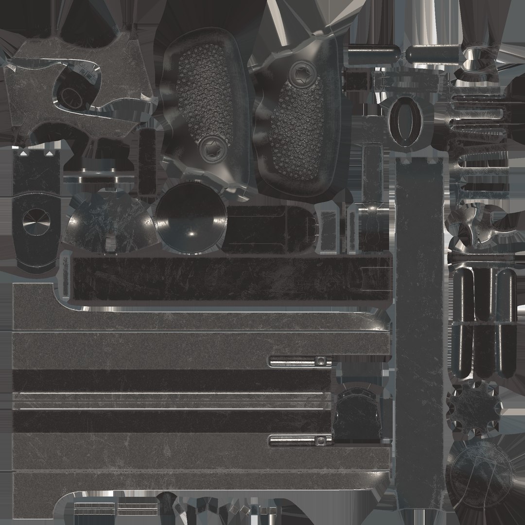 Revolver Gun 3D Model - TurboSquid 1978981