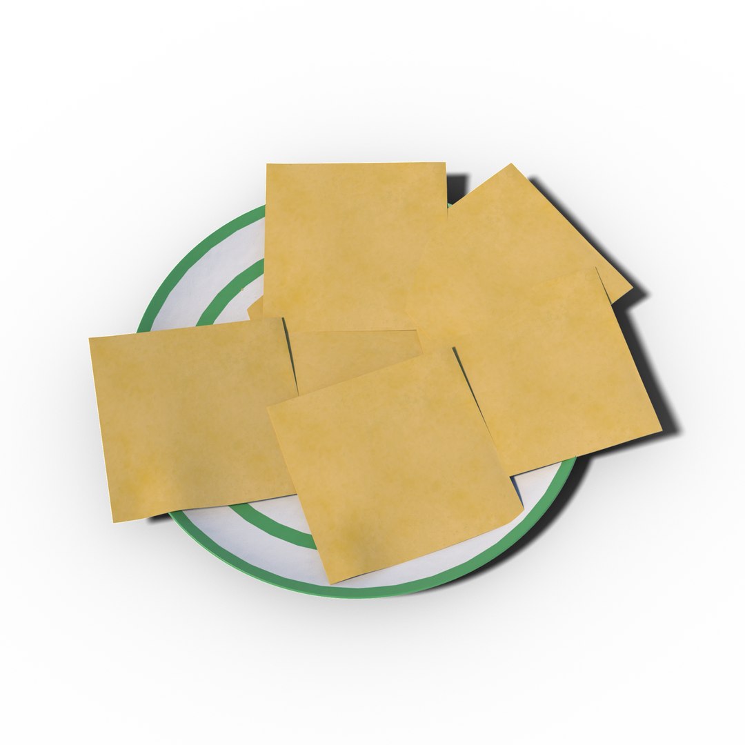 Cheese Slice Model - TurboSquid 2084632