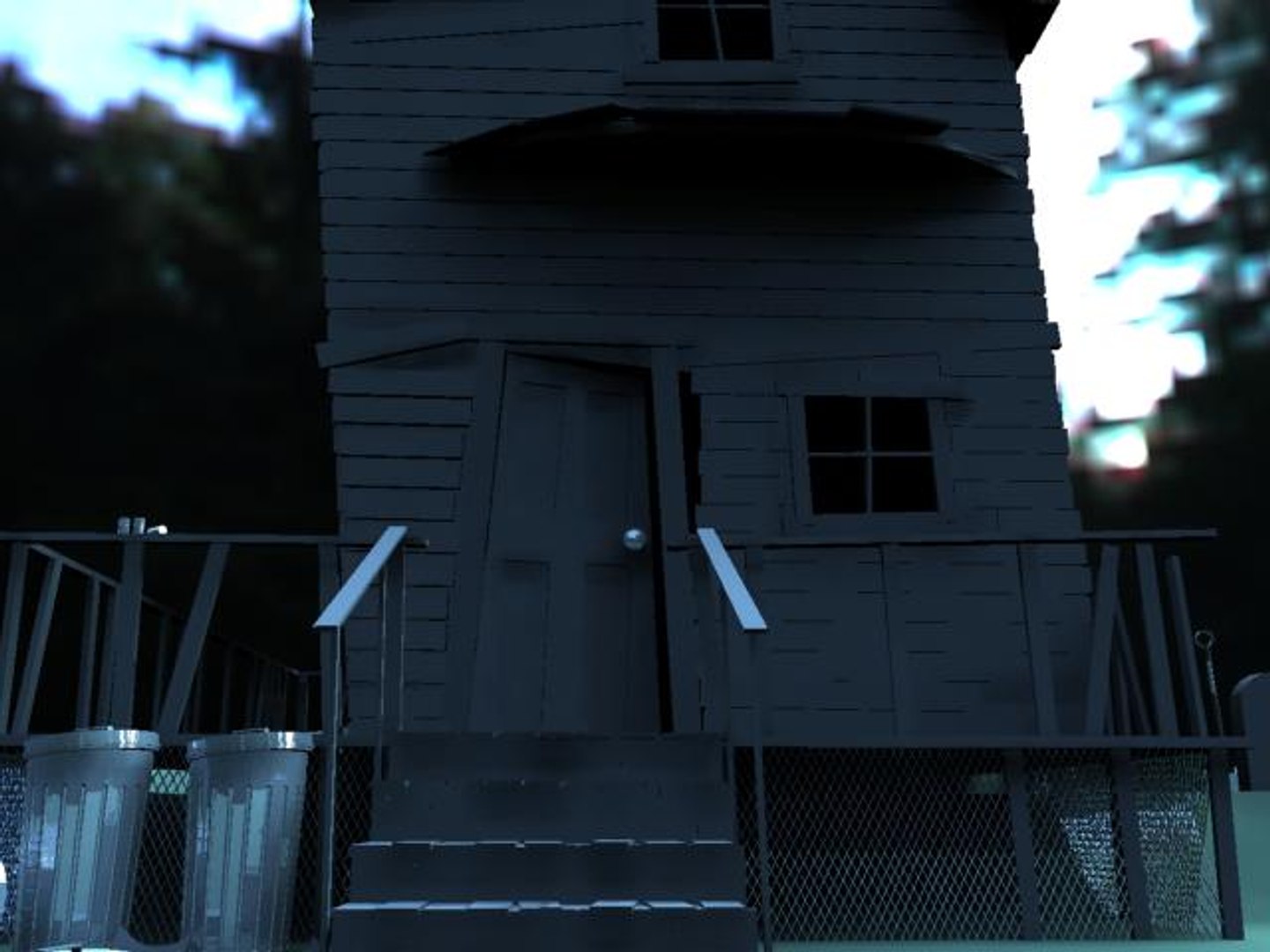 3d Scary House Model