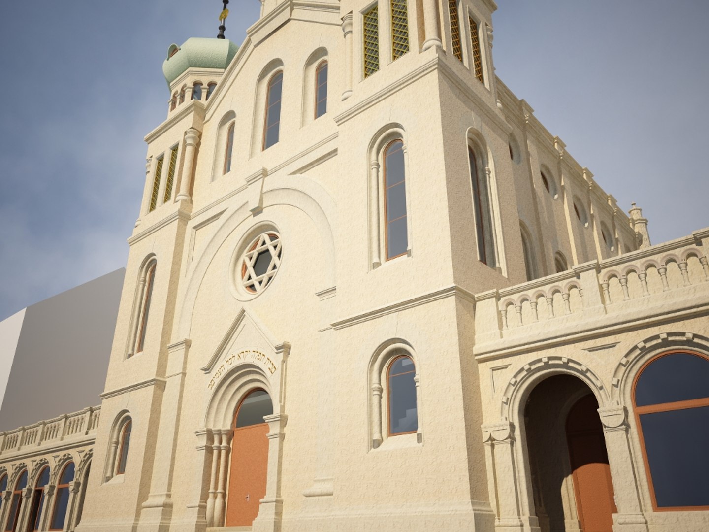 Synagogue Temple 3d Dwg