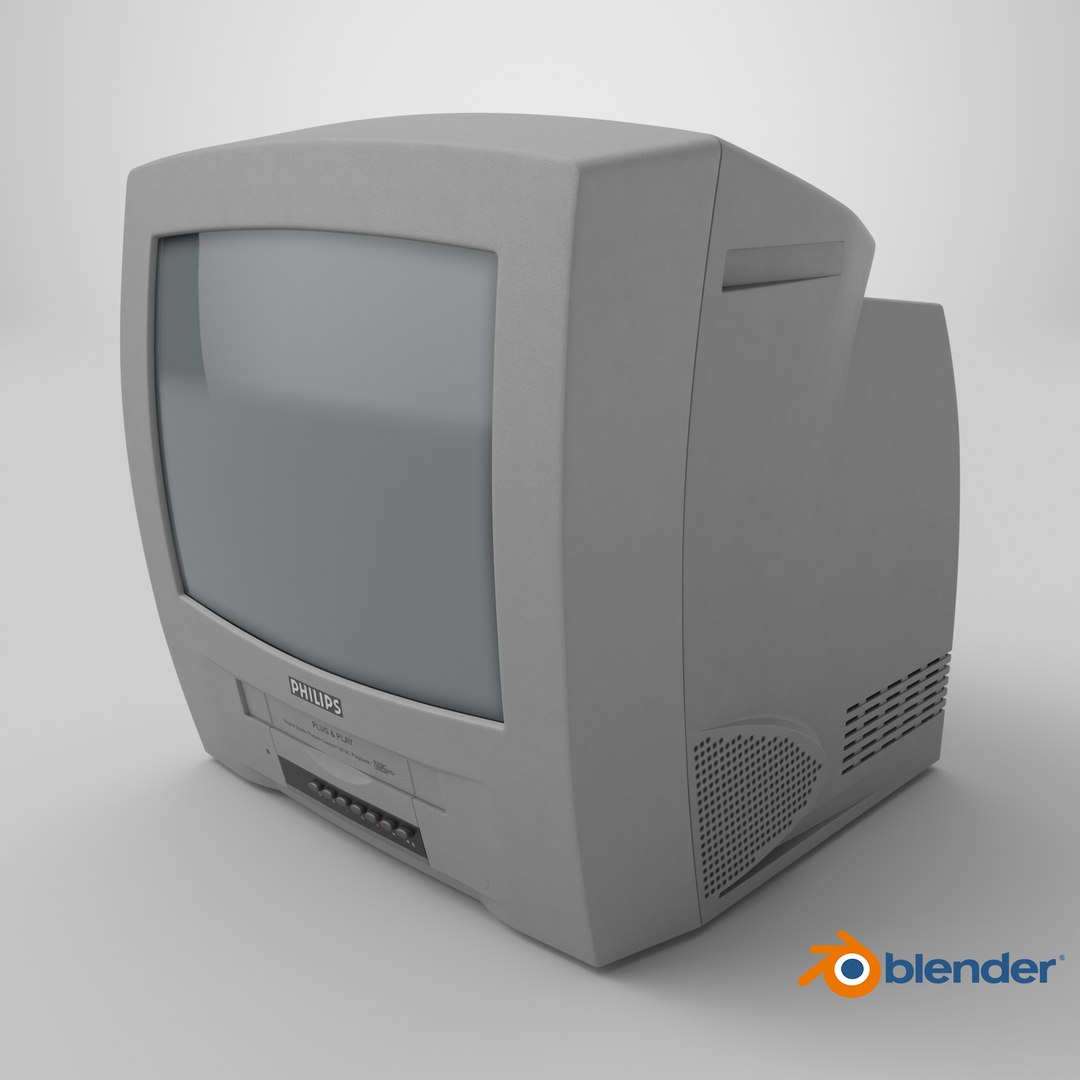 3D Model Retro CRT TV With VHS System - TurboSquid 2387230